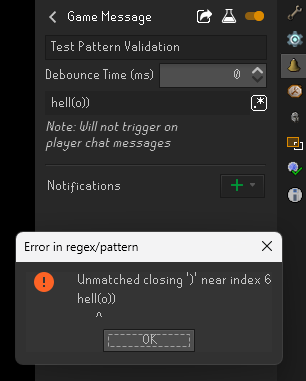 [Bug/Feature] Bad RegEx doesn't tell the user the error · Issue #56 · adamk33n3r/runelite ...