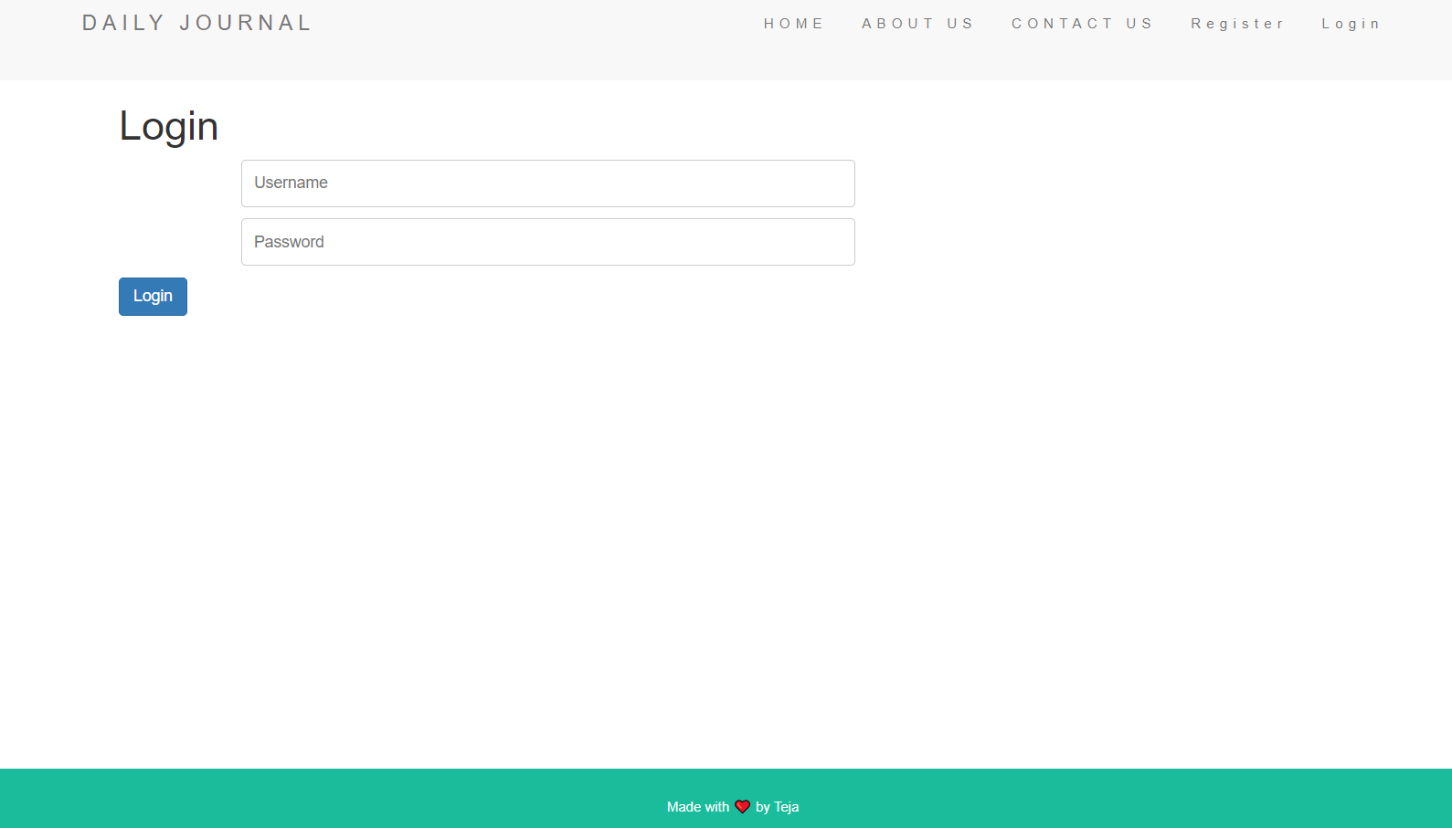 Github Teja Dev Techblog Simple Blog Website Using Html Css