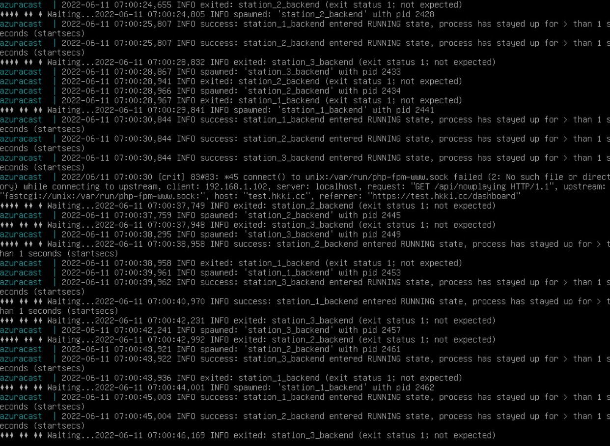 MariaDB unexpected crash - An exception occurred in the driver SQLSTATE [2002] - No such file or ...