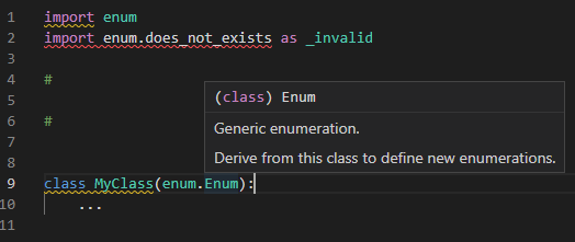 Importing an unknown member of a module causes all types in a stub file ...