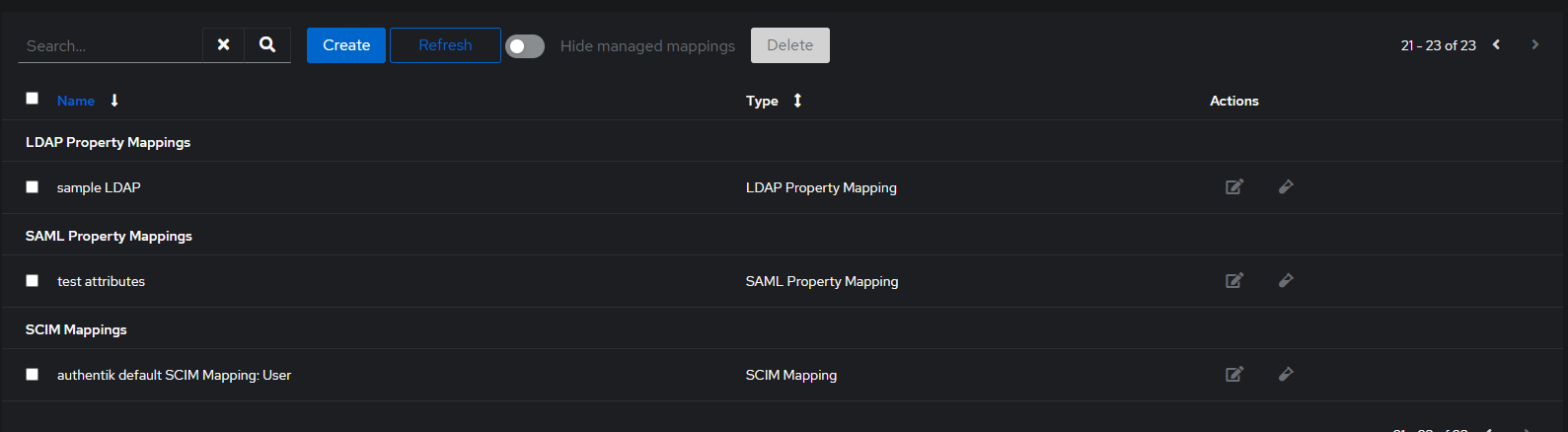 AdminUI: Display of grouping for Policies / Property Mappings with strange behavior · Issue ...