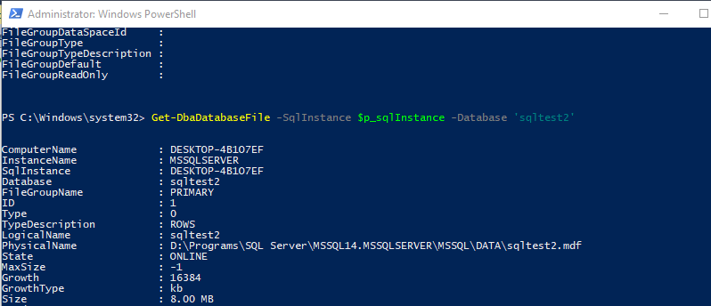 Get-DbaDatabaseFile returning wrong 'Growth' · Issue #2471 · dataplat/dbatools · GitHub