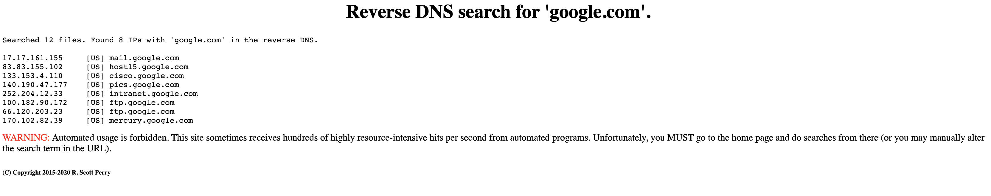 The PTRArchive API should be removed · Issue #391 · owasp-amass/amass · GitHub