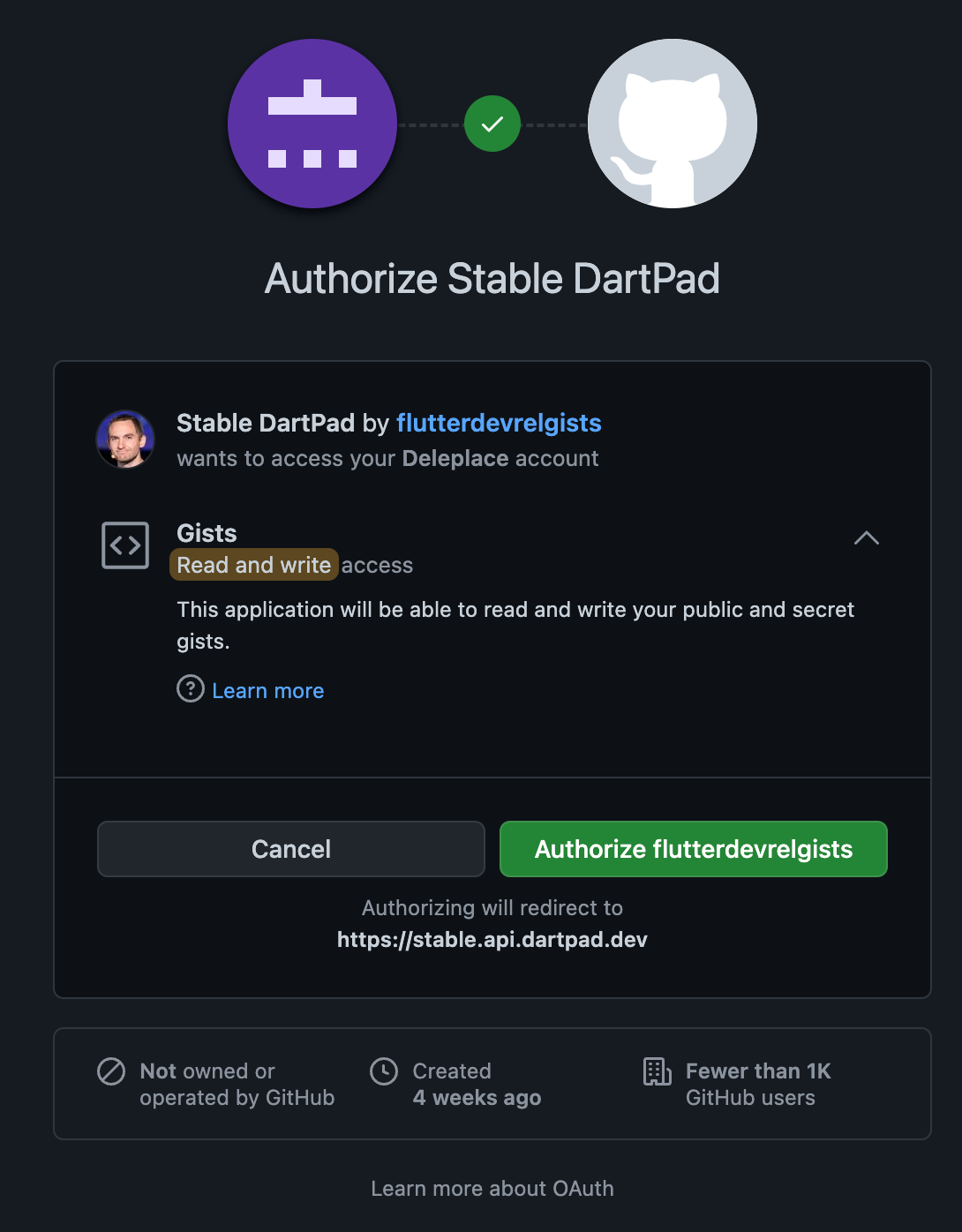 Save Via Dartpad Owned Gist · Issue 2239 · Dart Langdart Pad · Github 1754