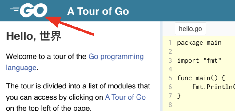 x/website/tour: top-left link not working · Issue #59094 · golang/go · GitHub