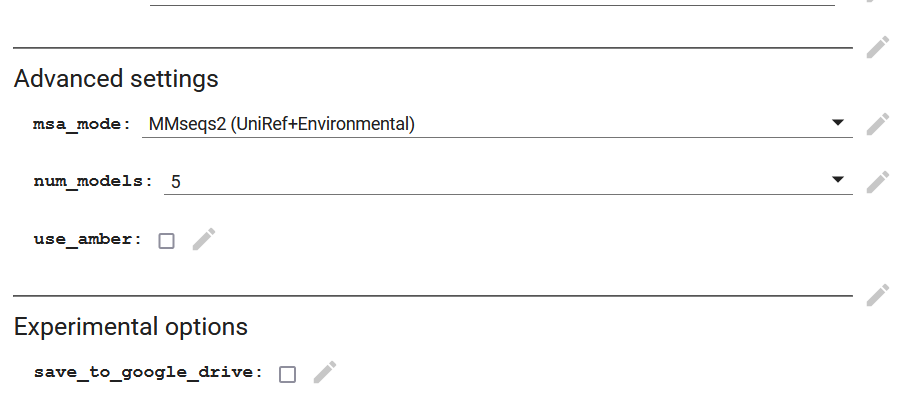 Missing form fields · Issue #75 · sokrypton/ColabFold · GitHub