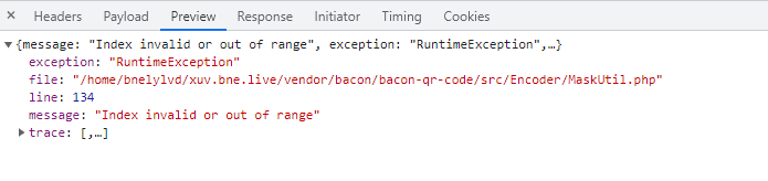 Runtime Exception Index Invalid Or Out Of Range During Qr Code Generation · Issue 408