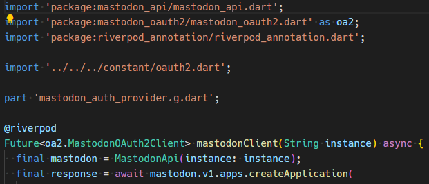 Missing `as prefix` in generated code by `riverpod_generator`. · Issue #2036 · rrousselGit ...
