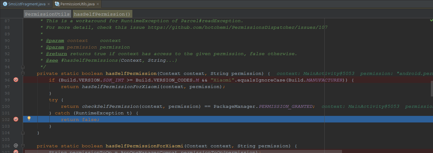 Xiaomi READ_SMS & WRITE_SMS · Issue #335 · permissions-dispatcher/PermissionsDispatcher · GitHub