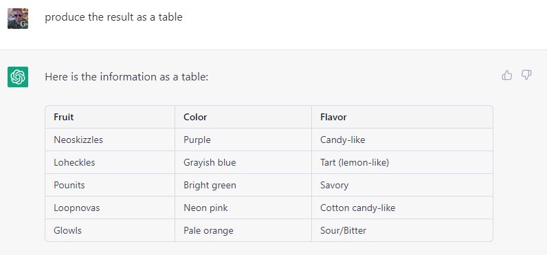 Bug Report: text output not showing as a table nor showing vertical bars when using the "Parse ...