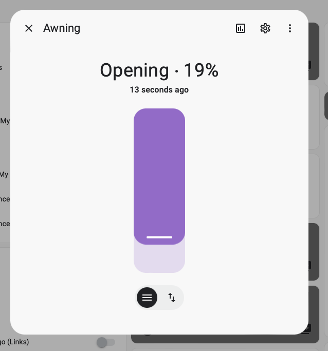 Awning "slider" UI not correct · Issue #18254 · home-assistant/frontend · GitHub