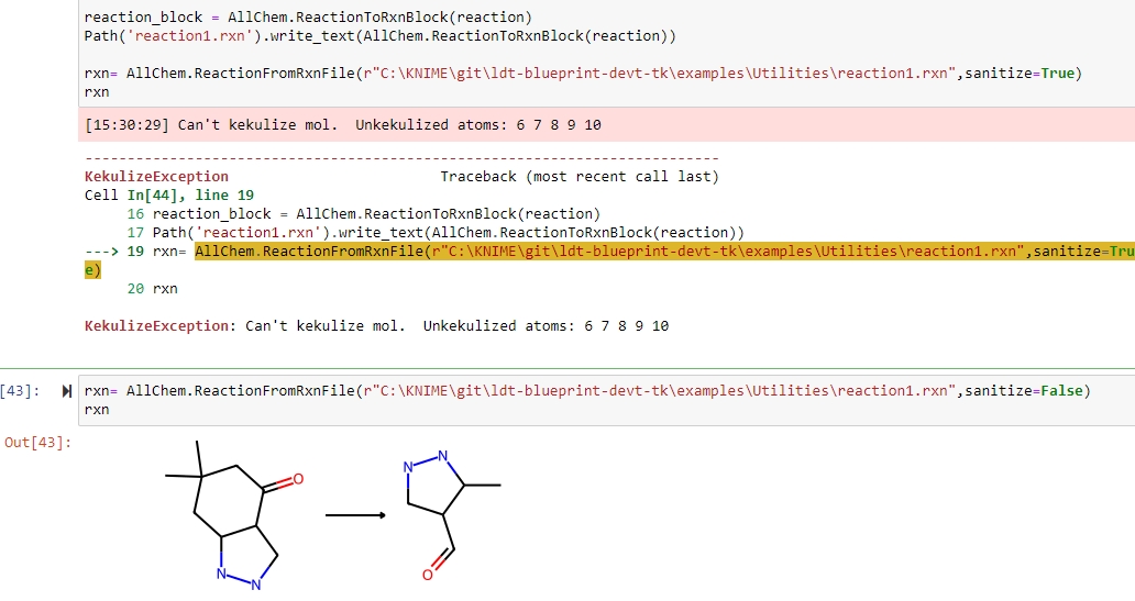 Issue with standardization/Kekule form when importing rxn files · Issue #6448 · rdkit/rdkit · GitHub