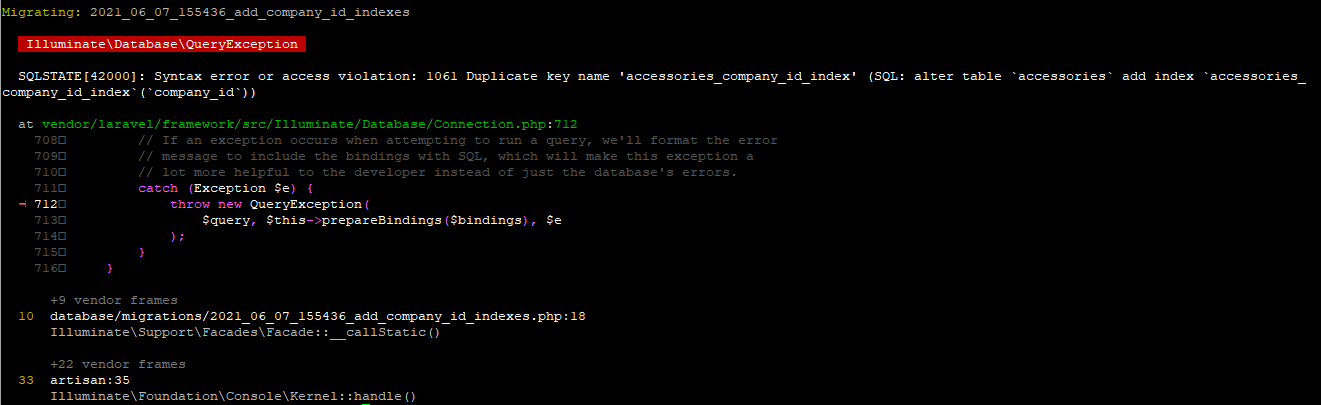 QueryException: php artisan migrate · Issue #13110 · snipe/snipe-it · GitHub