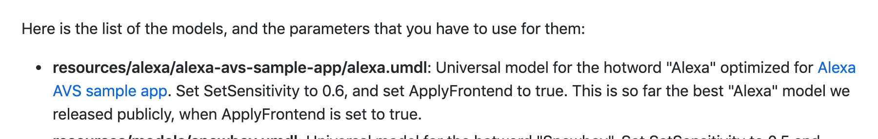 The snowboy engine in Benchmark should be set as "ApplyFrontend=True ...