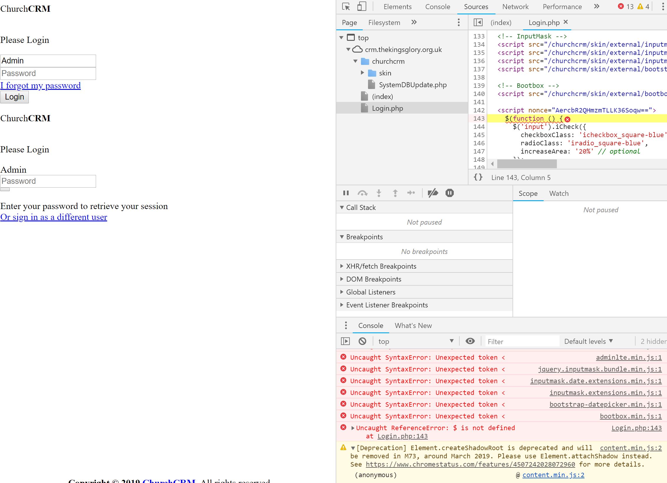 Too Many Redirects during System Upgrade · Issue #4682 · ChurchCRM/CRM ...