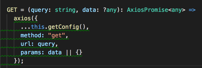 [Question] Any ideas on how to use axios with Flow(types)? · Issue ...