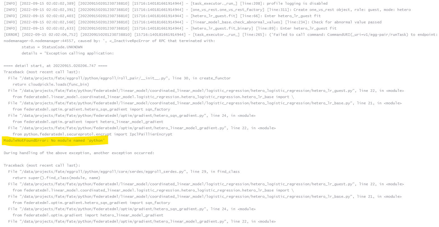 k8s ipcl lr training problem? · Issue #758 · FederatedAI/KubeFATE · GitHub