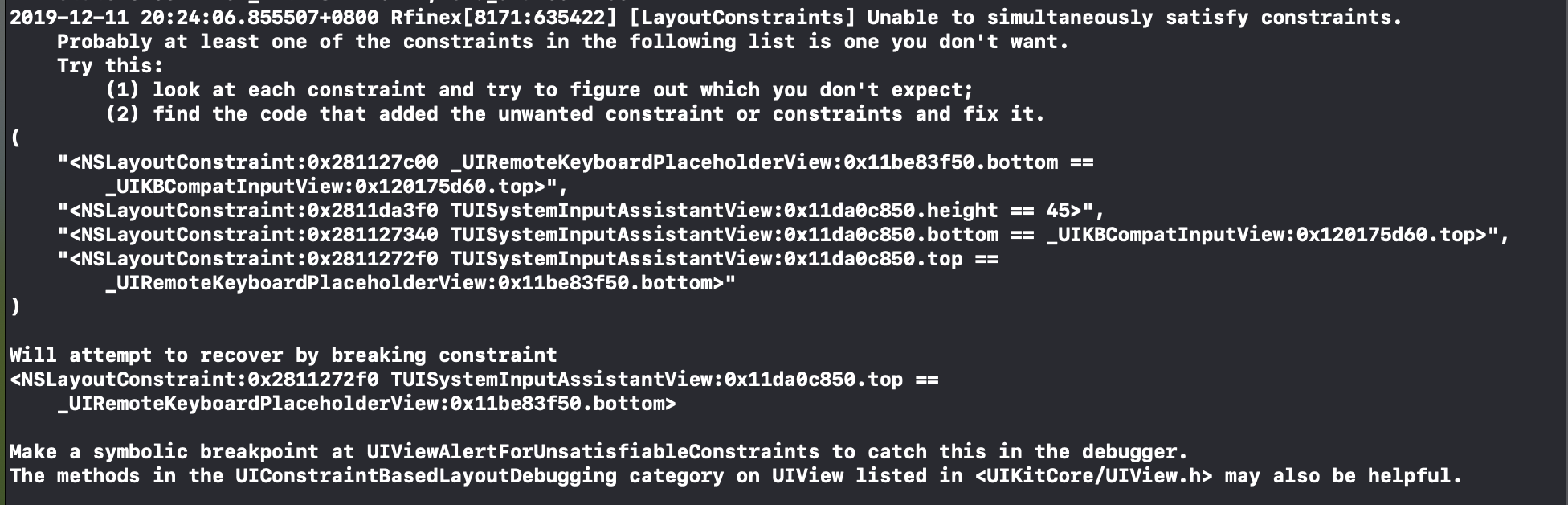First Responder error · Issue #1672 · hackiftekhar/IQKeyboardManager · GitHub