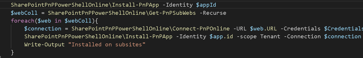 Unable To Automatically Add A Spfx Customizer Extension App To Modern Sub Sites · Issue 5292