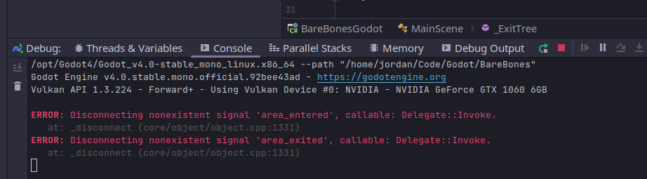 C# Explicit Removal Of signal Handler Causes Error · Issue #75424 · godotengine/godot · GitHub