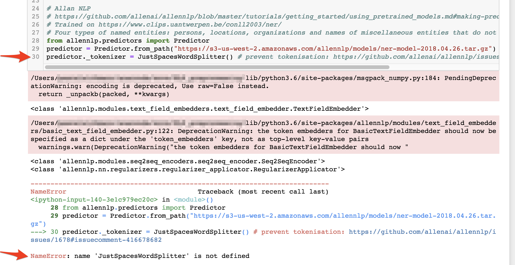 Switching off tokenizer · Issue #1678 · allenai/allennlp · GitHub