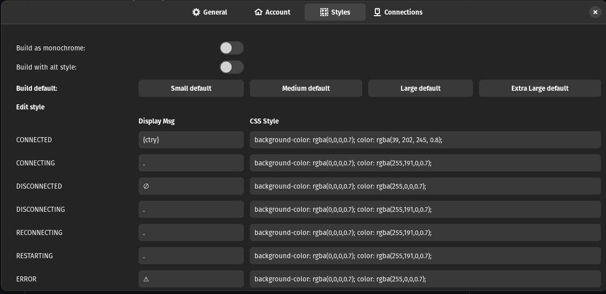 Allow for multiple style profiles · Issue #60 · Isopolito/gNordVPN-Local · GitHub