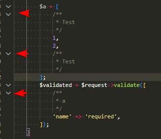 Allow folding of comments within array declarations · Issue #2070 · bmewburn/vscode-intelephense ...