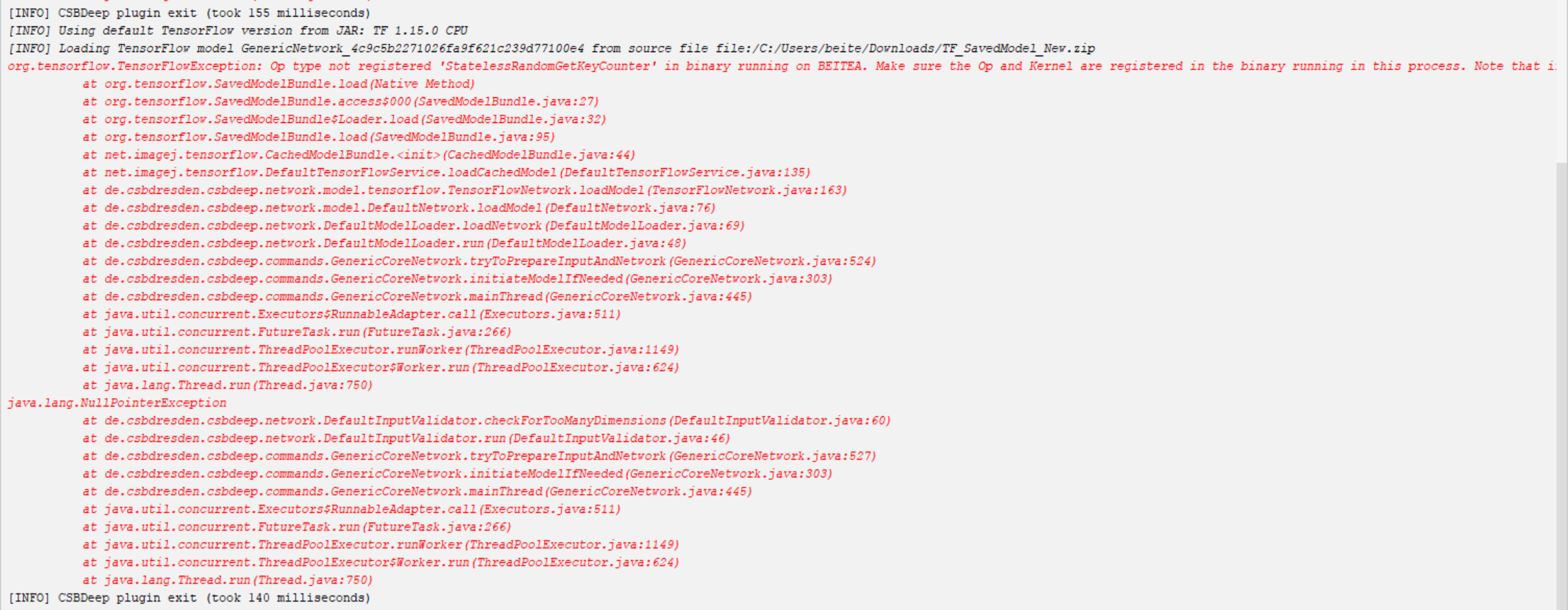 Unable To Use The Tfsavedmodel In Stardist 2d Plugin In Fiji · Issue 269 · Henriqueslab