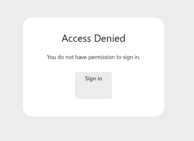 Access denied error, can't login · Issue #25 · adrianhajdin/project ...