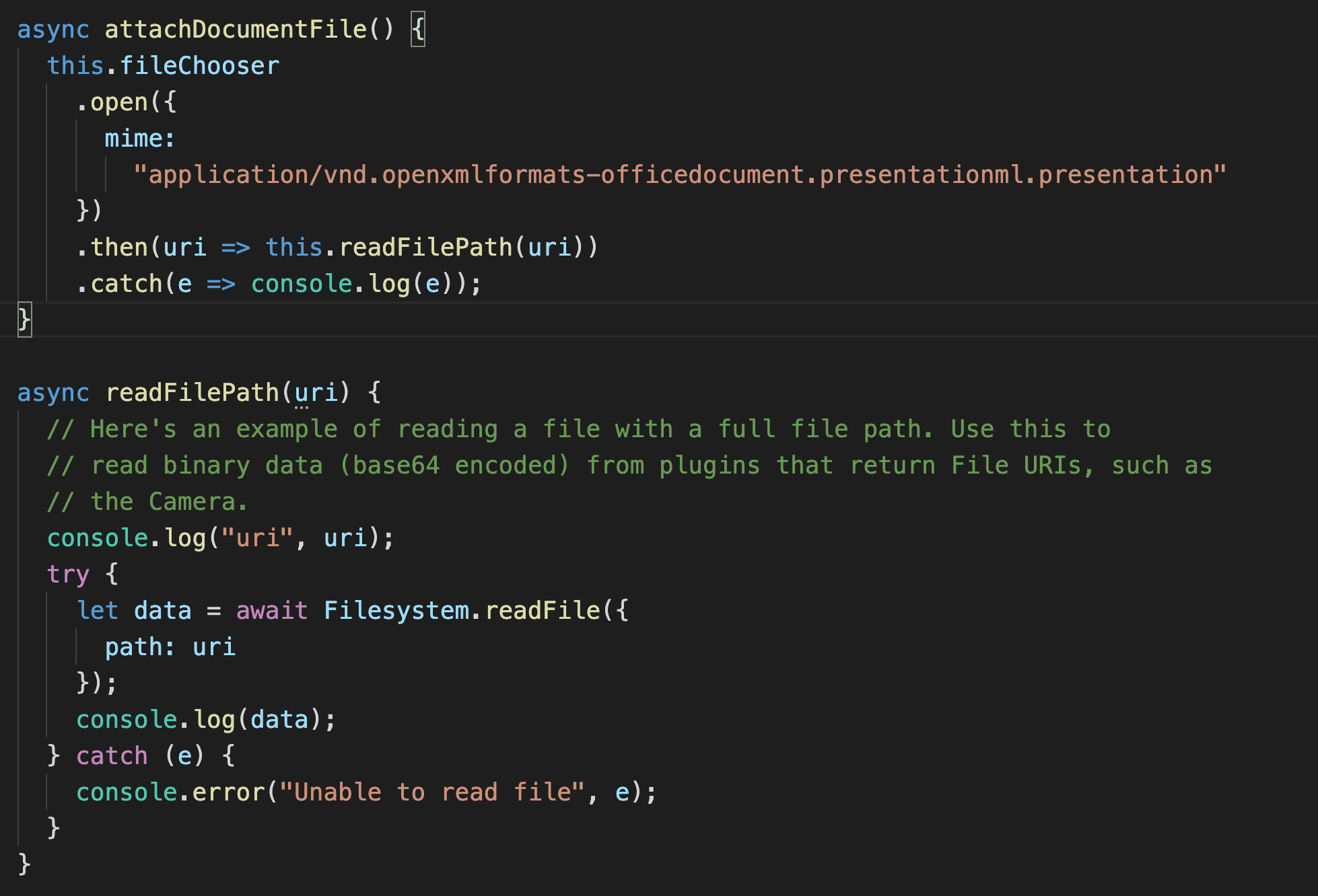 bug: Read file unable to read from content · Issue #2270 · ionic-team/capacitor · GitHub