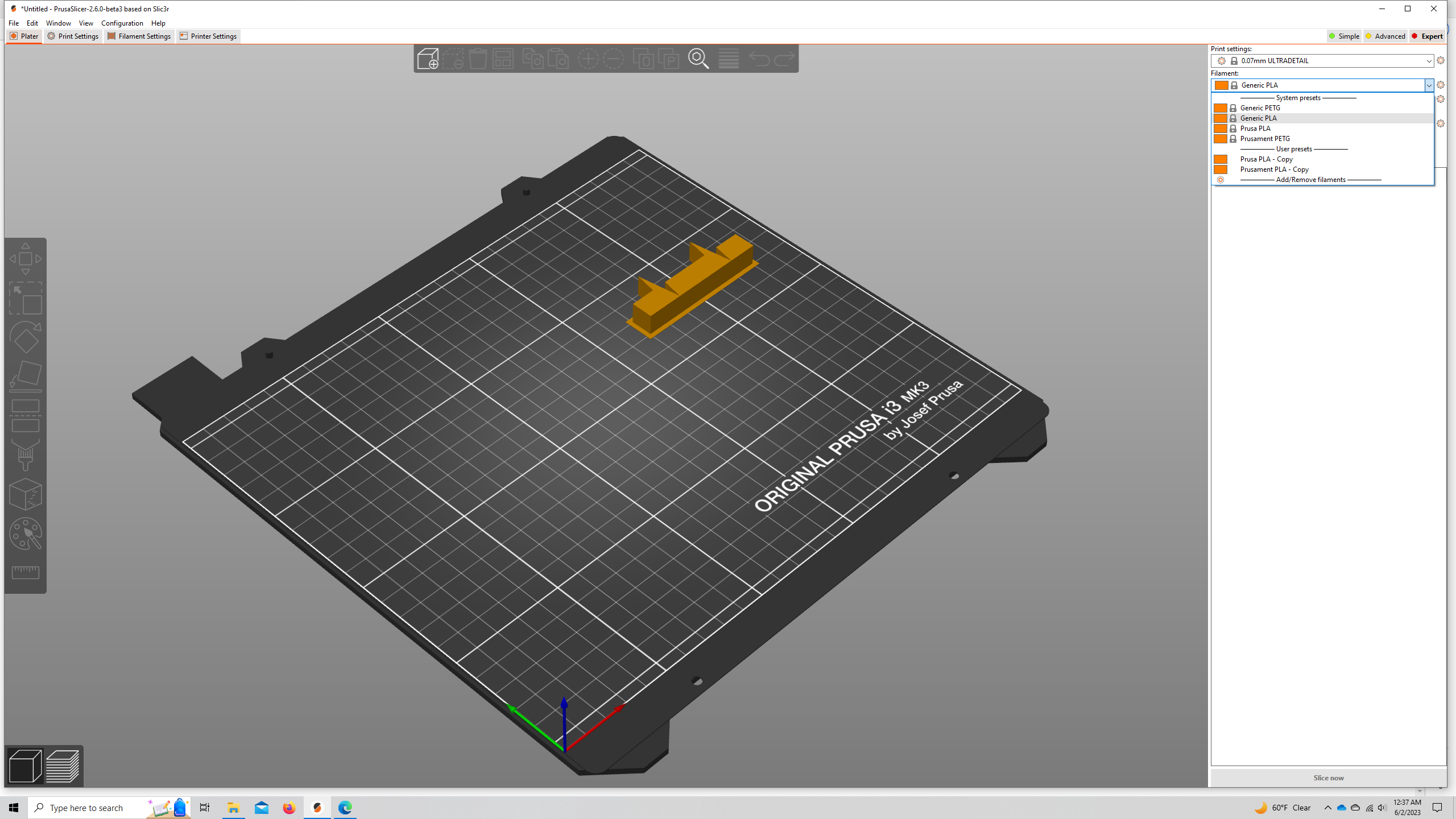 Filament Presets Disappear When Single Extruder Multi Material Is 