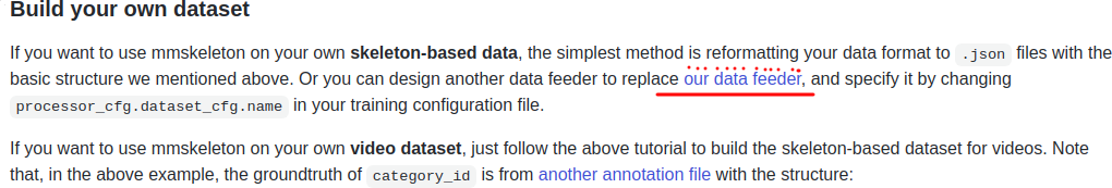 The link of making custom dataset isn't opened. · Issue #350 · open-mmlab/mmskeleton · GitHub