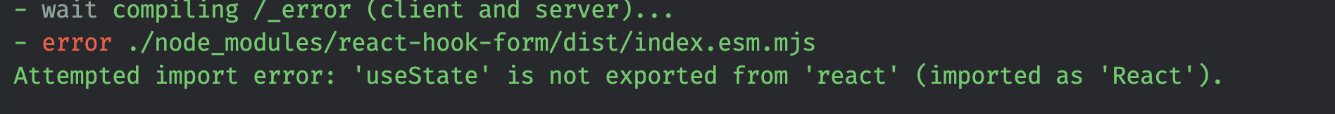 issue: Can't import the named export 'Fragment' from non EcmaScript module (only default export ...