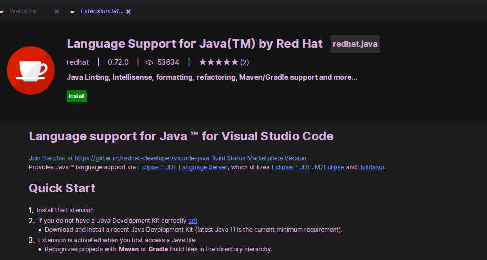 show the number of downloads / starts for extensions · Issue #2862 · onivim/oni2 · GitHub