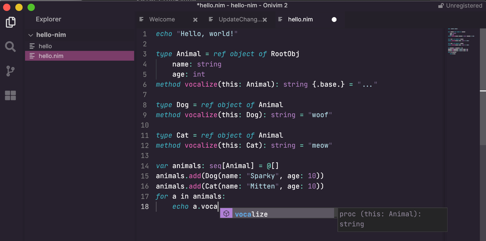 No autocompletion showing up for Nim vscode extension · Issue #2676 · onivim/oni2 · GitHub