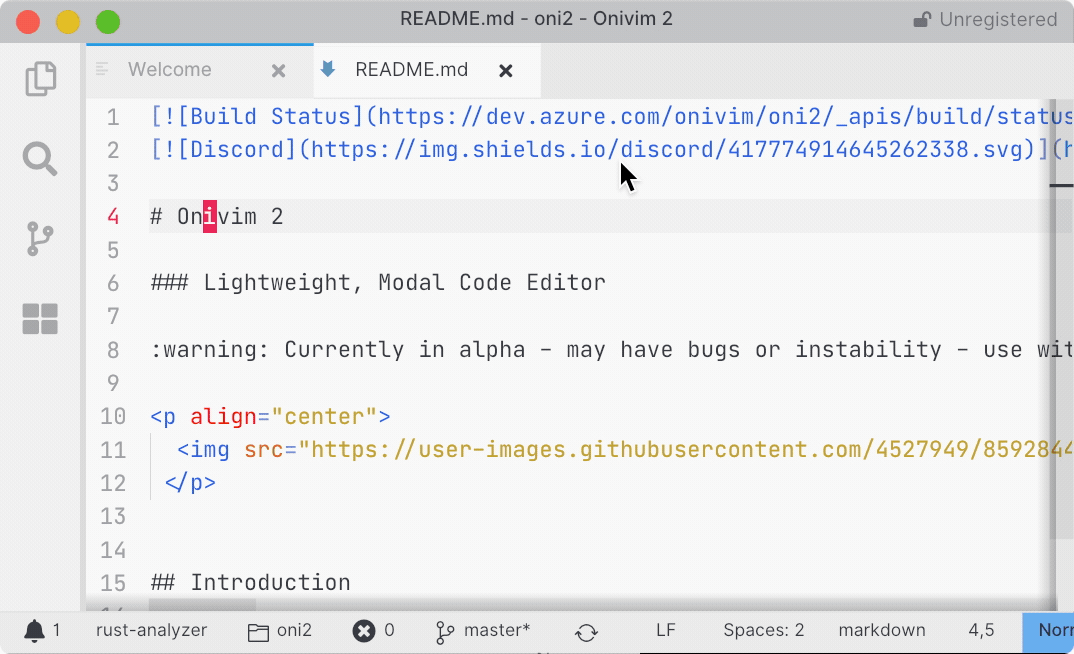 Delete motions include under the cursor · Issue #3043 · onivim/oni2 · GitHub