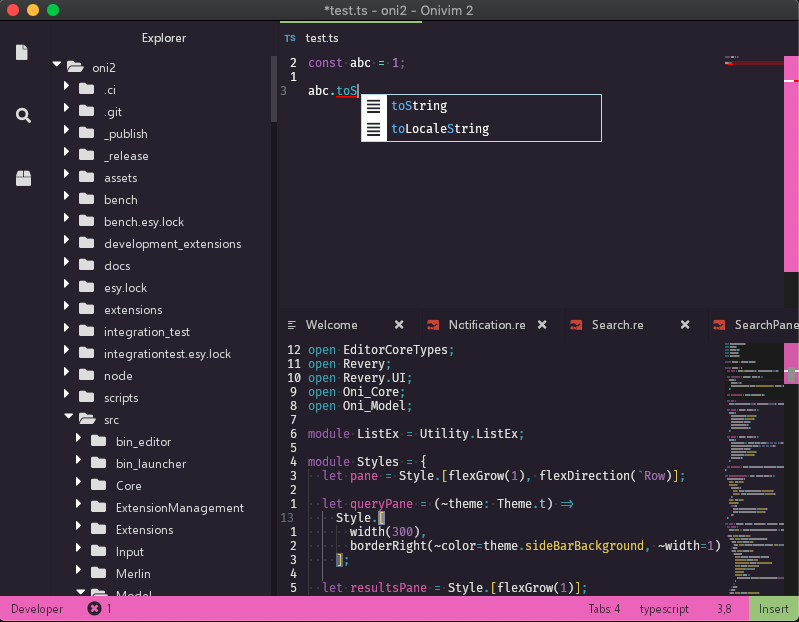 "Onivim 2 - v0.3.0 - Alpha Milestone" by onivim from Patreon | Kemono