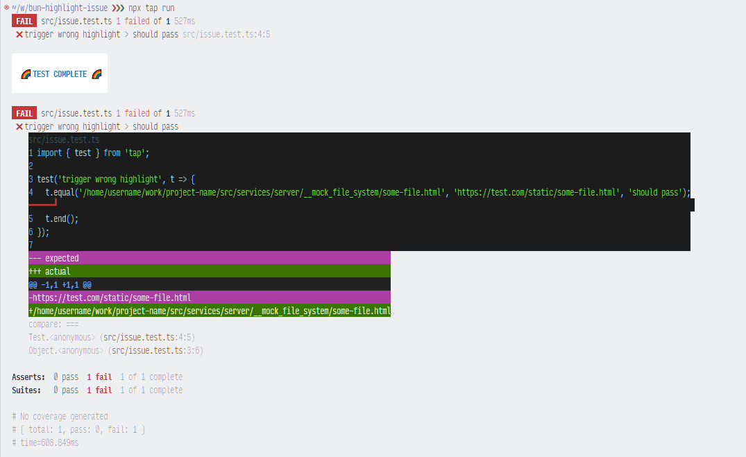 Incorrect Highlights In Terminal · Issue 6229 · Oven Shbun · Github 