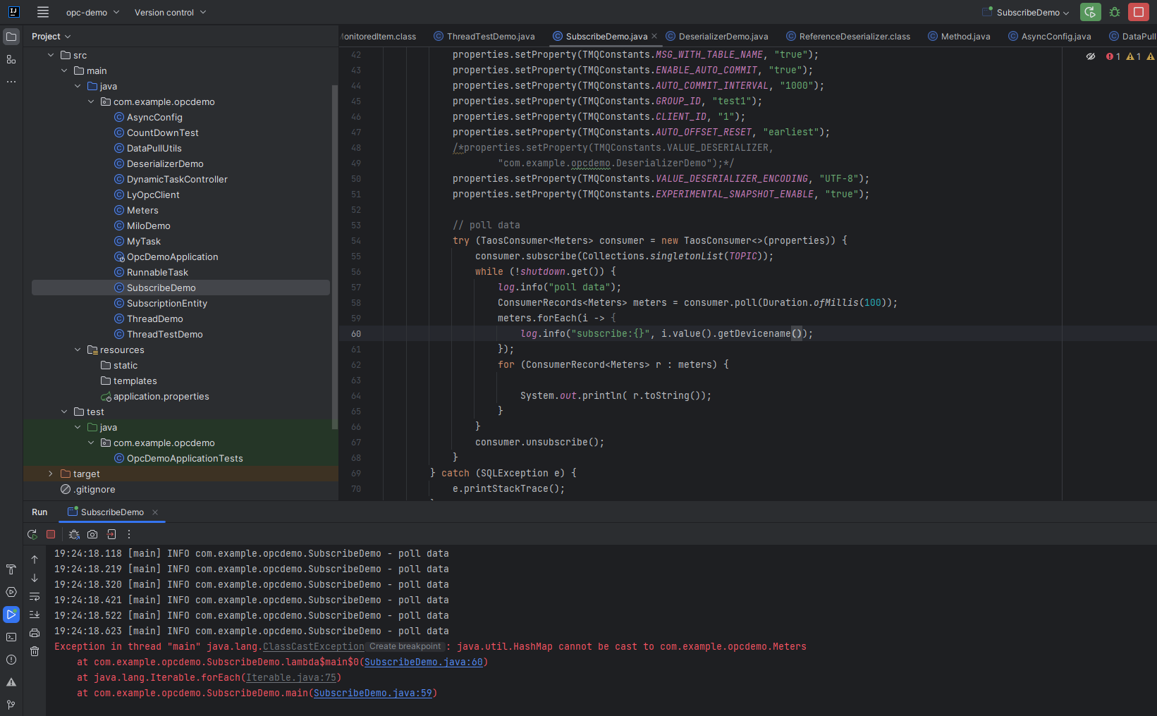 springboot2.6.6创建订阅消费时，类型转换错误，请看下 · Issue #21584 · taosdata/TDengine · GitHub