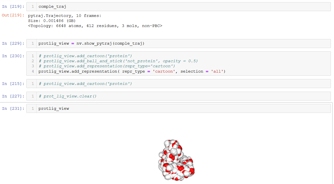 The protein persists in space fill representation · Issue #766 ...