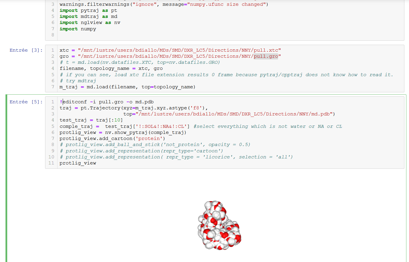 The protein persists in space fill representation · Issue #766 · nglviewer/nglview · GitHub
