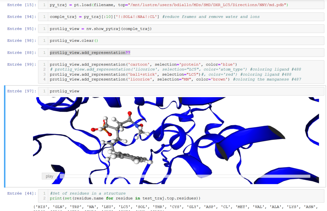 The protein persists in space fill representation · Issue #766 ...