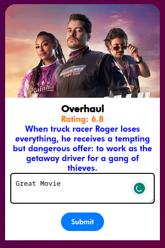 Github Swarui Movie Web App