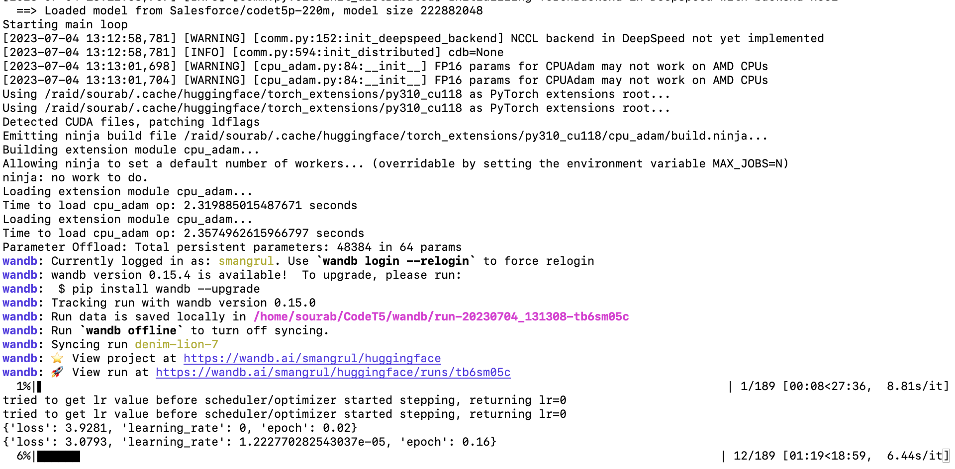 'DummyOptim' object has no attribute 'step' · Issue #24640 · huggingface/transformers · GitHub
