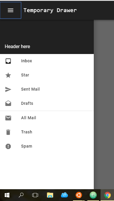 toolbar z-index is higher than temporary drawer · Issue #935 · material-components/material ...