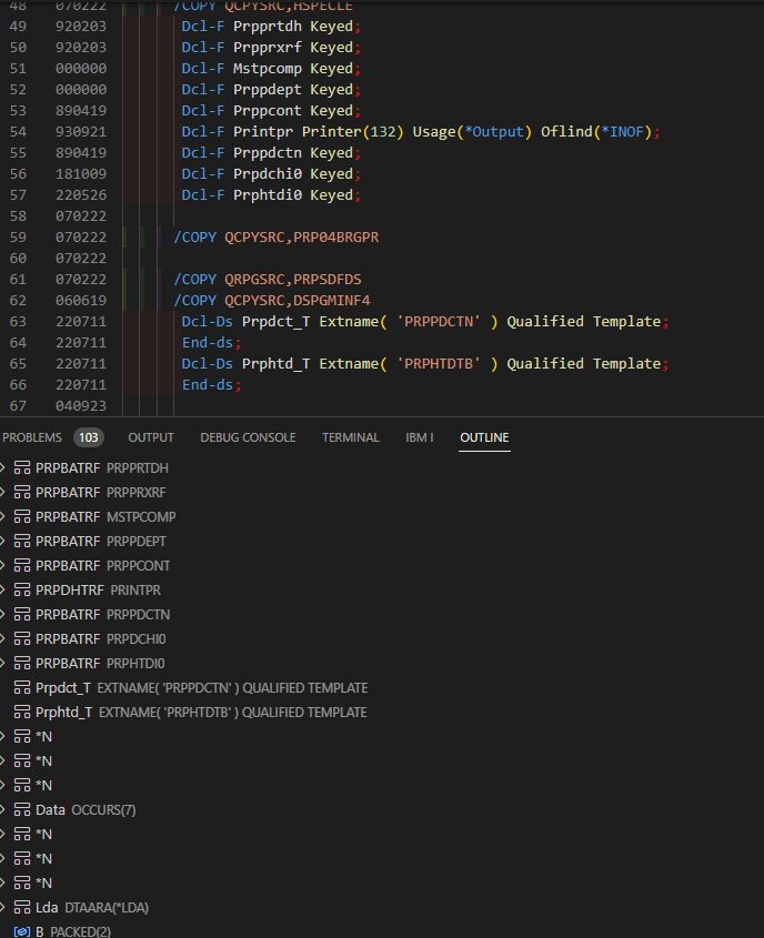 File record format names duplicated in outline · Issue #99 · codefori/vscode-rpgle · GitHub