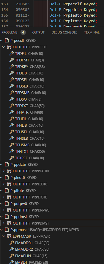 File record format names duplicated in outline · Issue #99 · codefori/vscode-rpgle · GitHub
