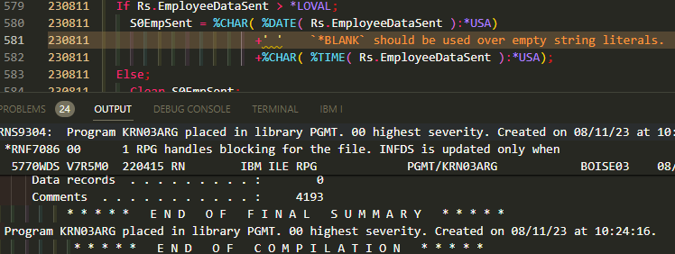 Rule Removal `requireblankspecial` · Issue 132 · Codefori Vscode Rpgle · Github