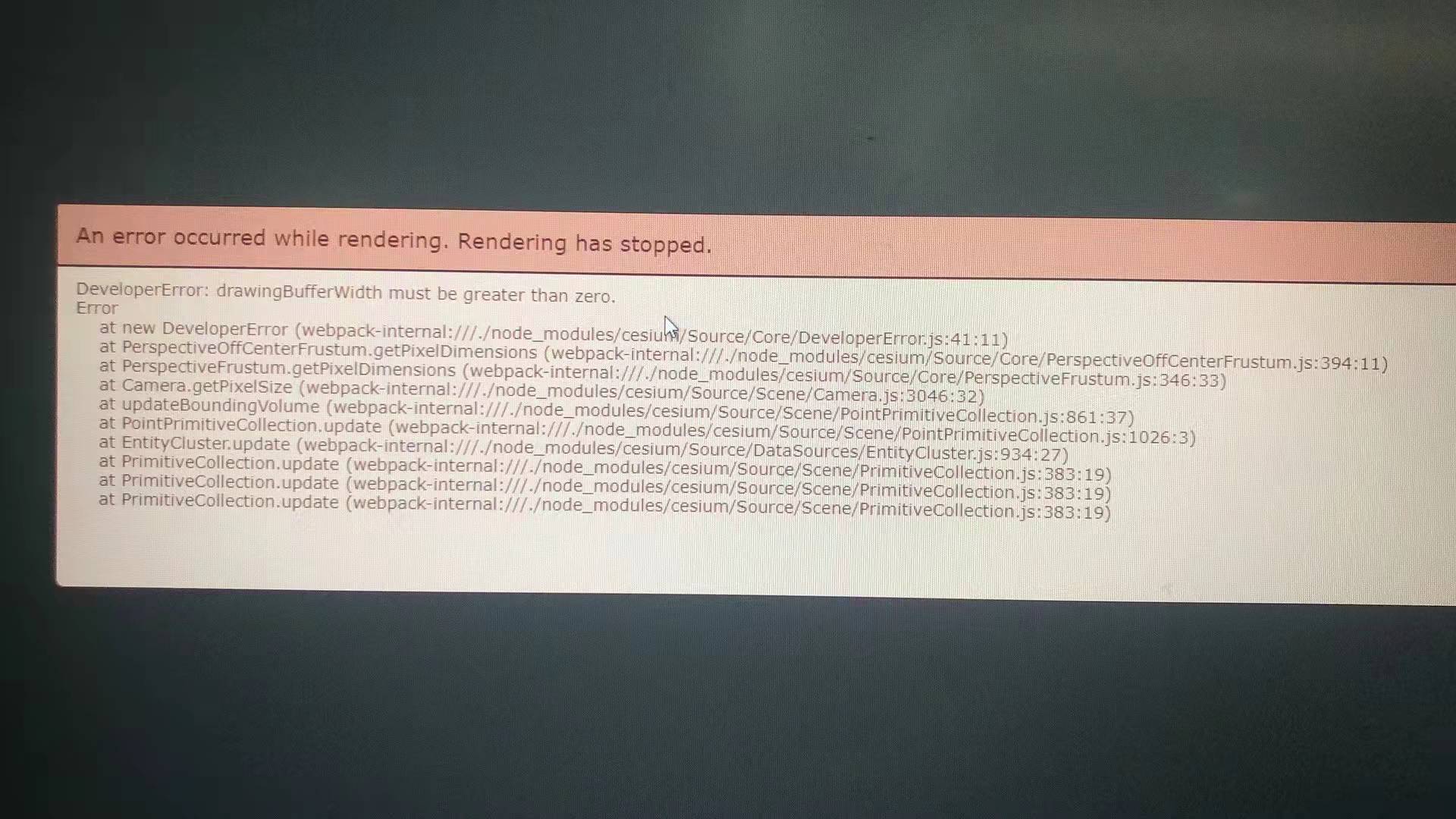 DeveloperError · Issue #10019 · CesiumGS/cesium · GitHub