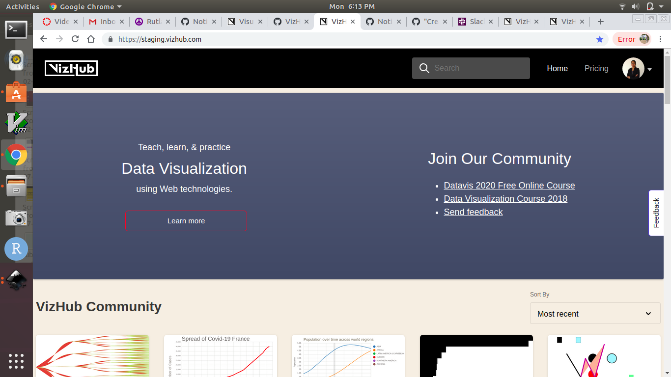 Add "Dashboard" link in NeoNav · Issue #426 · vizhub-core/vizhub-feedback · GitHub